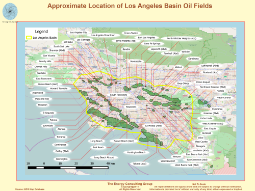 Californian Oil and Gas Overview Map